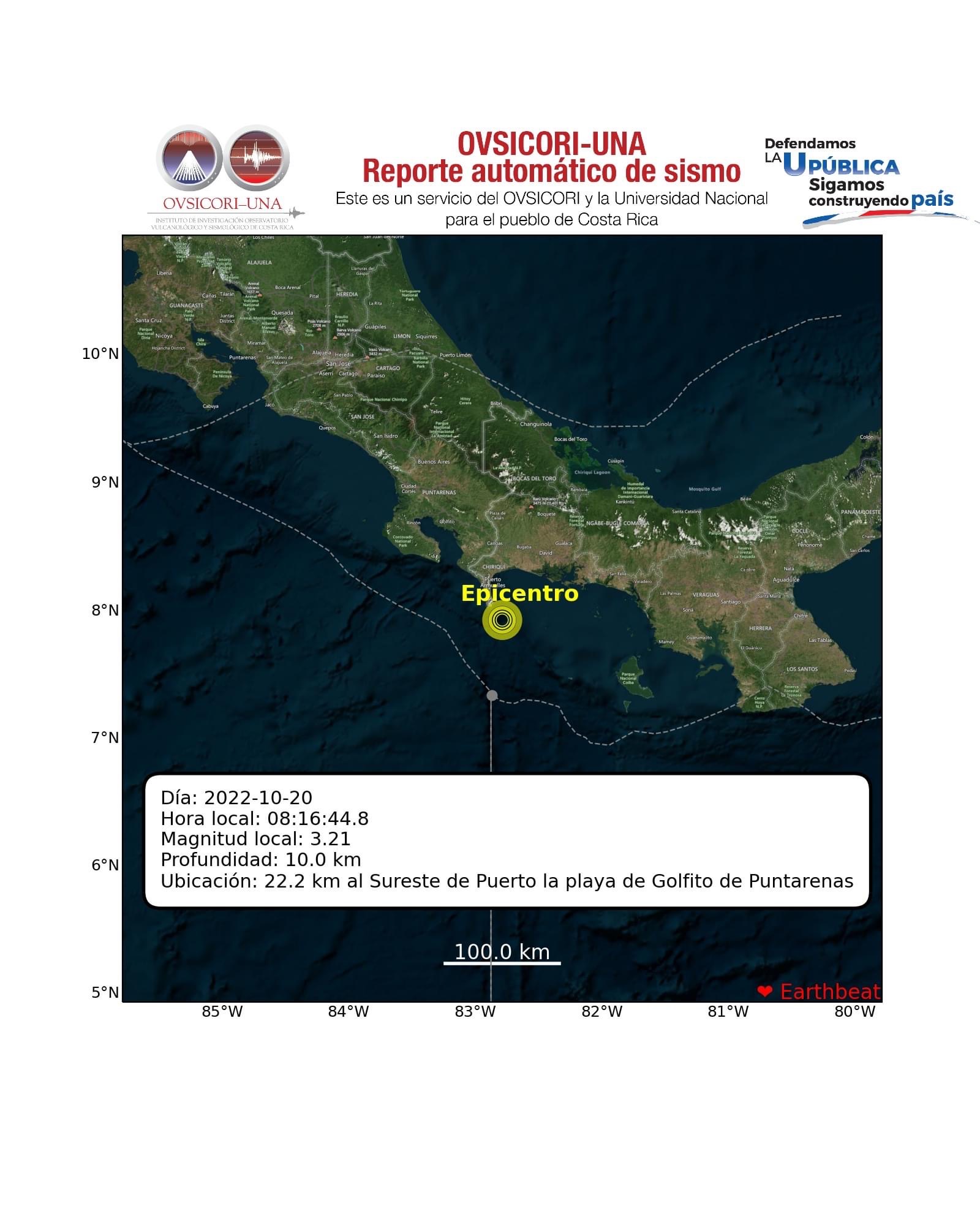 Fuerte sismo en Panamá se sintió también en Costa Rica - CRC 891
