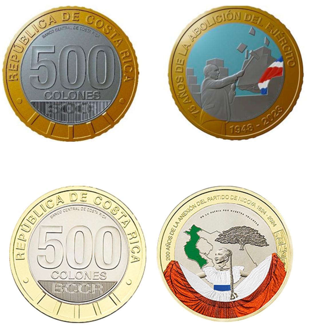 ¿Colecciona monedas de ¢500? BCR venderá conmemorativas a la Anexión ...